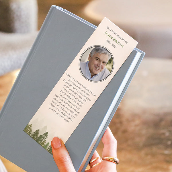Funeral Bookmark - Forest Walk - Fast Delivery at Dotty About Paper