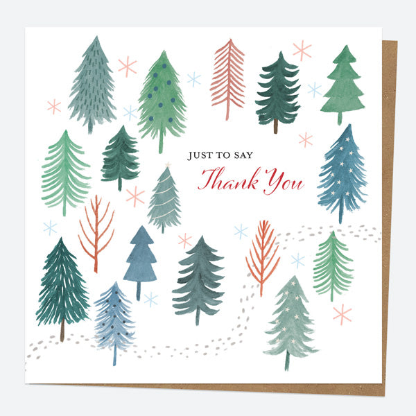 Christmas Thank You Card - Winter Wonderland - Fast Delivery at Dotty ...