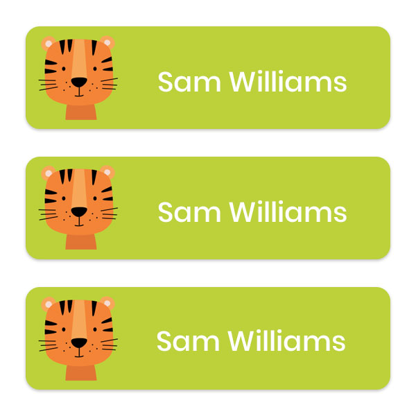 Medium Personalised Stick On Waterproof (Equipment) Name Labels - Cute ...
