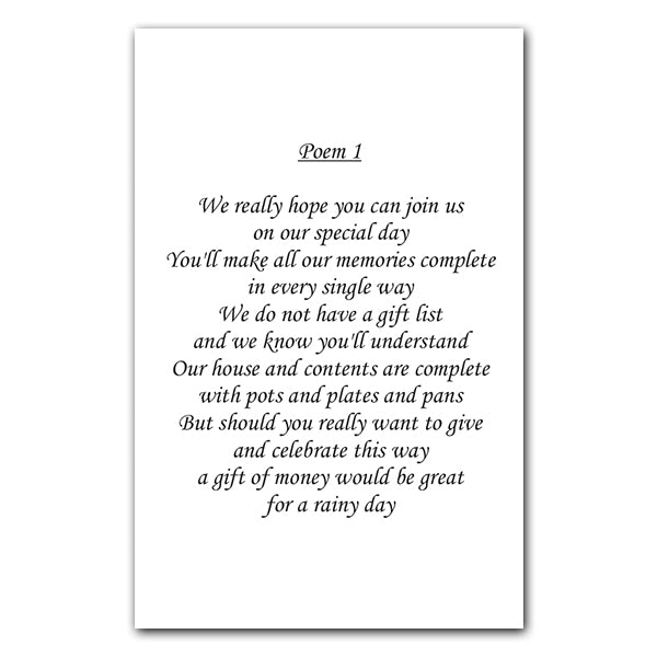 Wedding poems for cards 60 photos - Astyledwedding.com