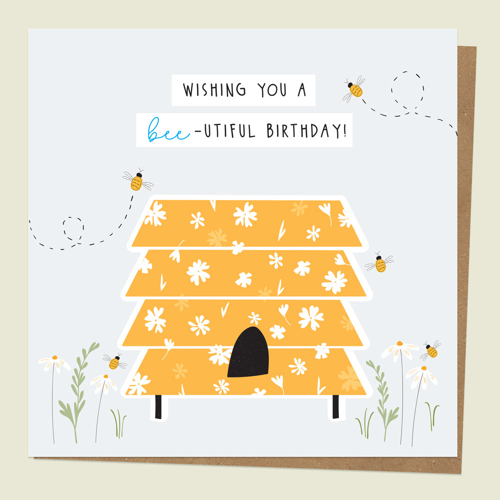 General Birthday Card - Honey Bee - Bee-utiful Birthday - Fast Delivery ...