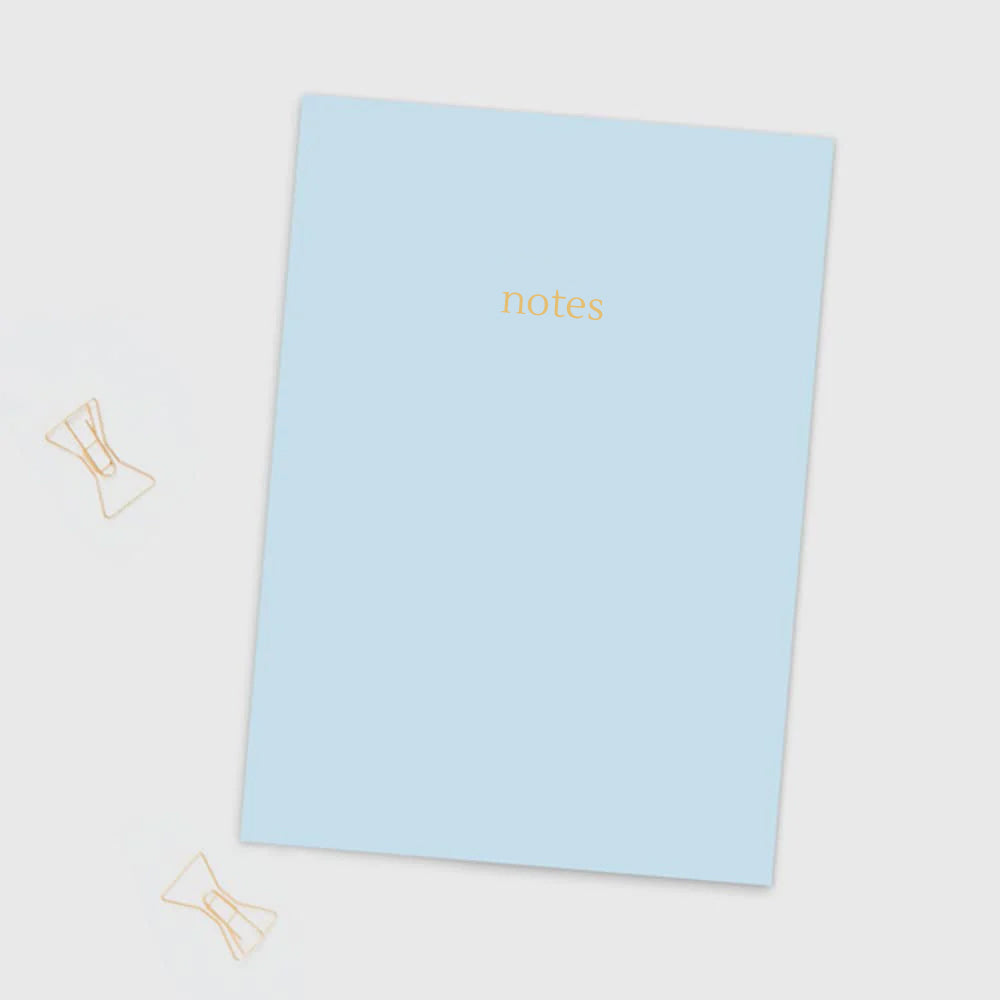 Light Blue - A5 Colourblock Notebook - Fast Delivery at Dotty About Paper