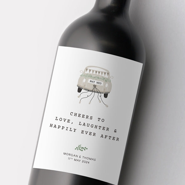Vintage Classic Car Wine Bottle Labels - Pack of 9 - Fast Delivery at ...