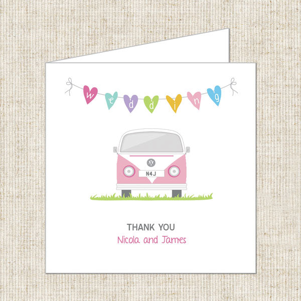 Campervan Thank You Card - Fast Delivery at Dotty About Paper