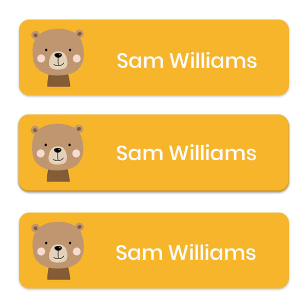 Medium Personalised Stick On Waterproof (Equipment) Name Labels - Cute ...