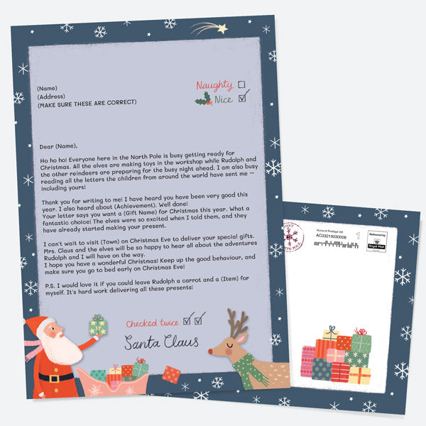 Delivering Presents - Personalised Official Letter from Santa Claus ...