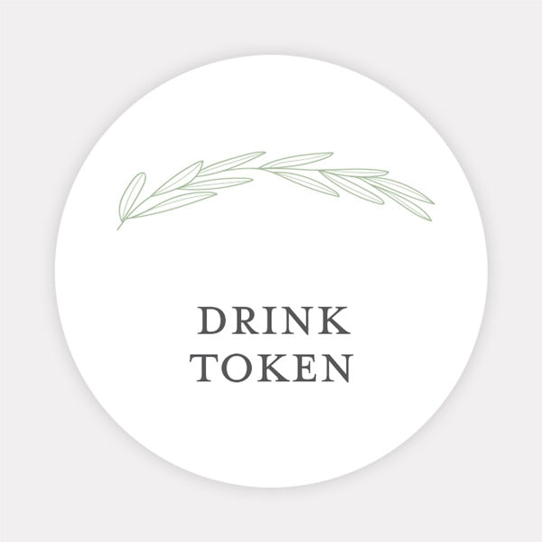 Olive Branch - Drink Tokens - Pack of 30 - Fast Delivery at Dotty About ...