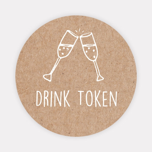 Rustic Wedding Charm - Drink Tokens - Pack of 30 - Fast Delivery at ...