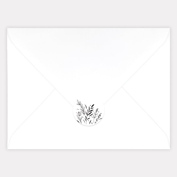 Wildflower Arch Envelope Seal - Pack of 70 - Fast Delivery at Dotty ...