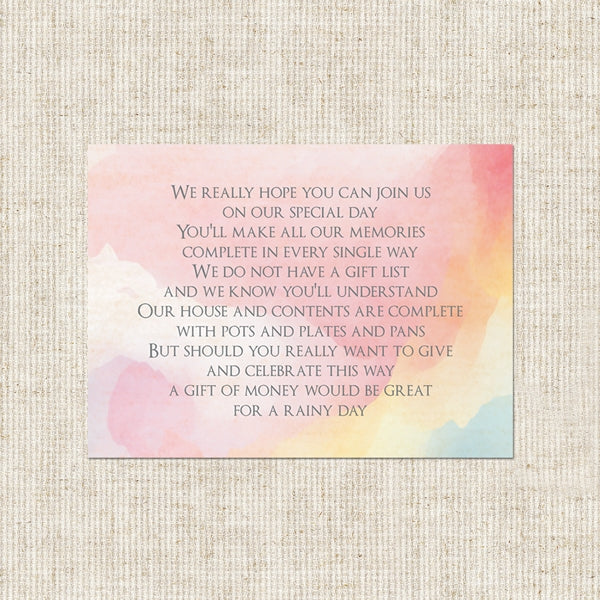 Festoon Lights Gift Poem Card - Fast Delivery at Dotty About Paper