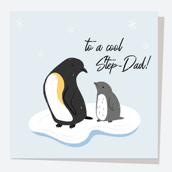 Father's Day Card - Penguins - Cool Step-Dad - Fast Delivery at Dotty ...