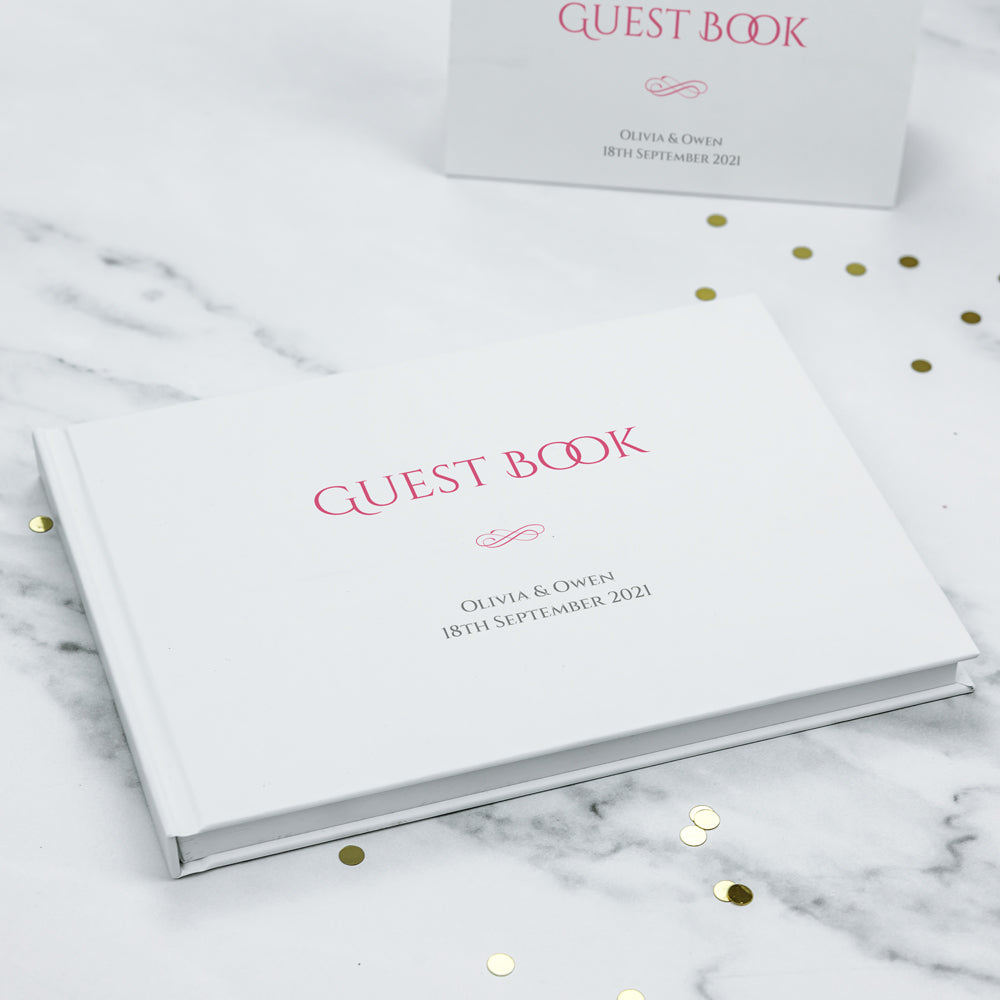 Formal Typography Bespoke - Wedding Guest Book - Fast Delivery at Dotty ...