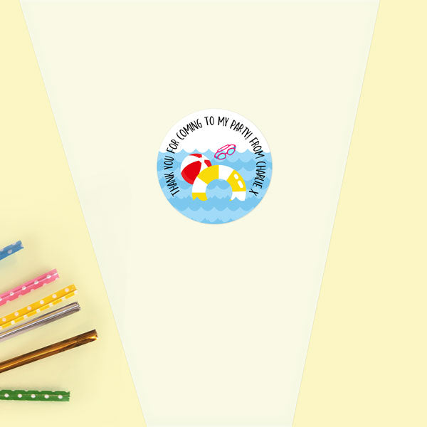 Fun Pool Party - Sweet Cone & Sticker - Pack of 35 - Fast Delivery at ...