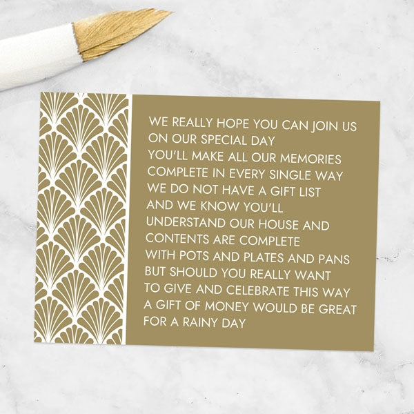 Art Deco Elegance Iridescent Gift Poem Card - Fast Delivery at Dotty ...