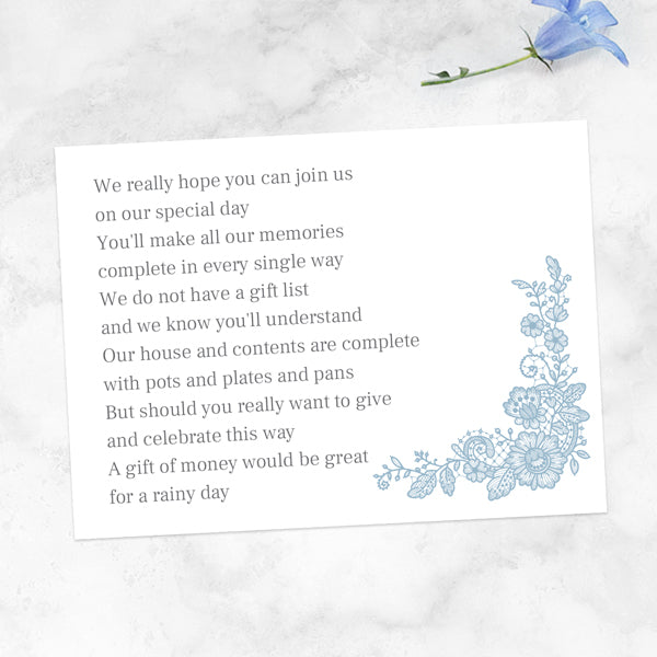 Intricate Lace - Gift Poem Cards - Fast Delivery at Dotty About Paper