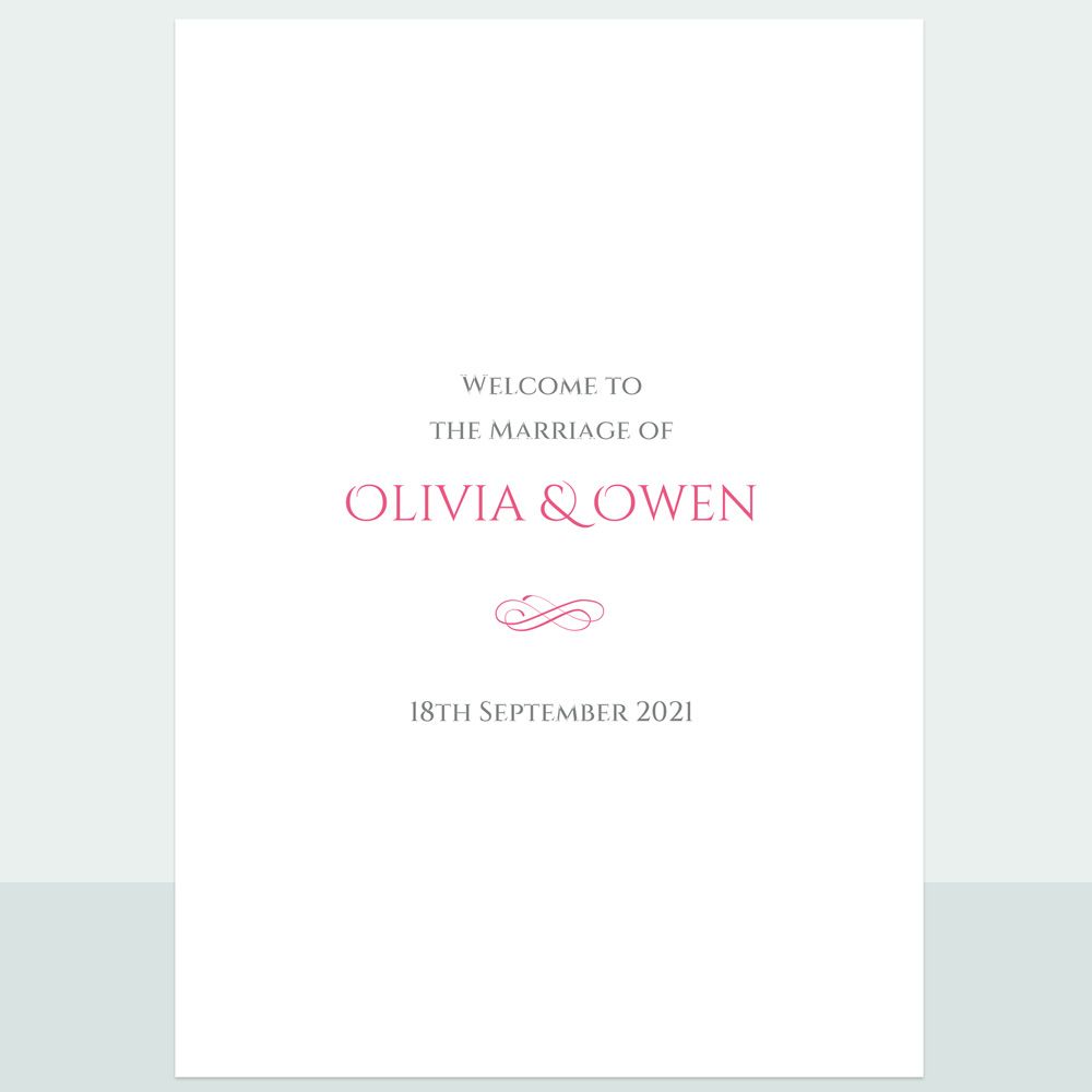 Formal Typography Bespoke - Wedding Sign - Fast Delivery at Dotty About ...