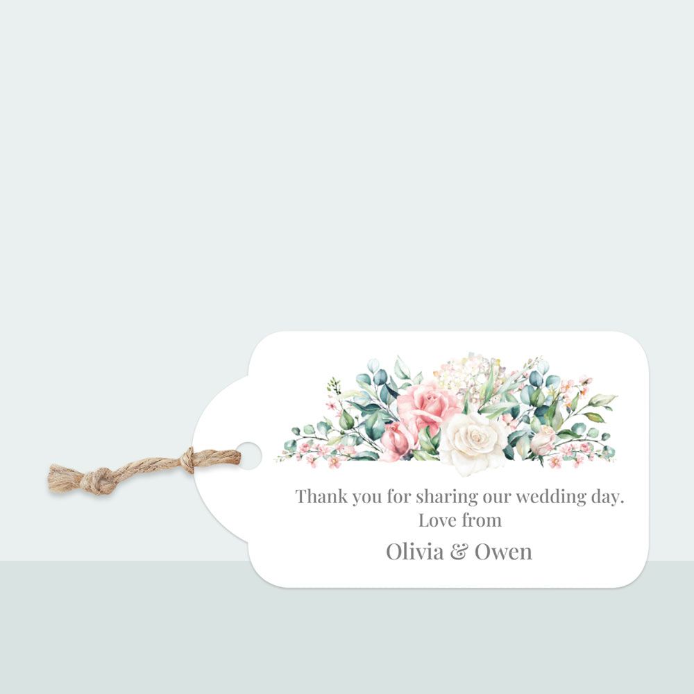 Summer Bouquet - Favour Tag - Fast Delivery at Dotty About Paper