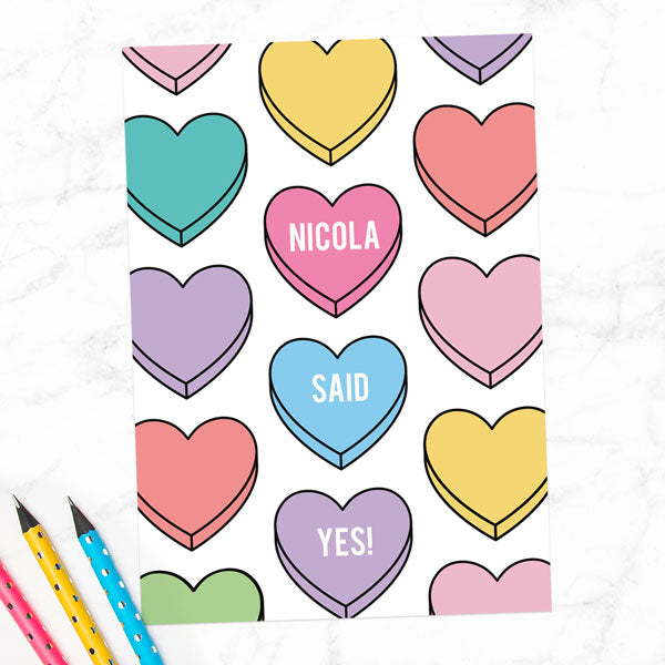 Engagement Party Invitations - Heart Candy - Fast Delivery at Dotty ...