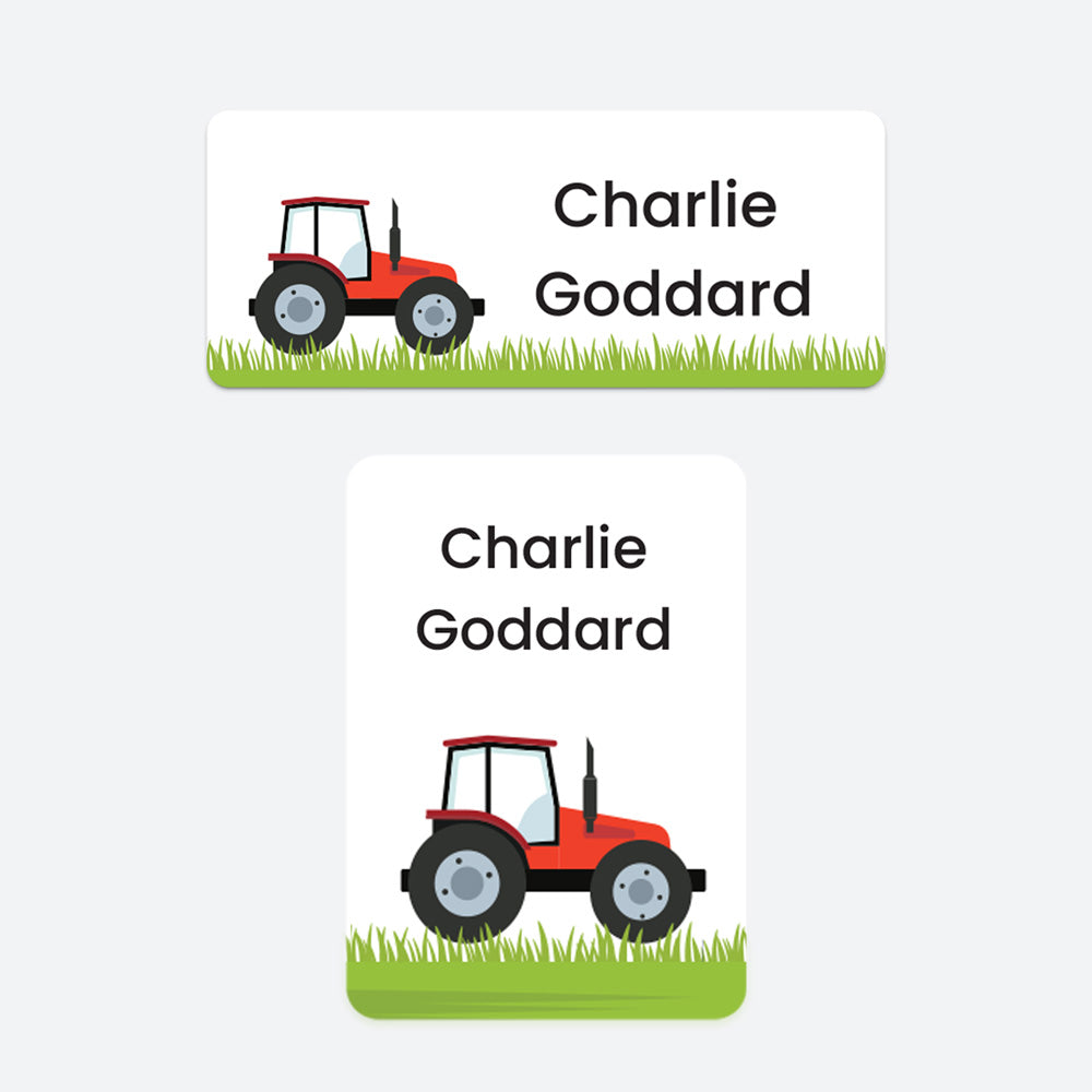Stick On Waterproof Name Labels - Tractor - Pack of 43 - Fast Delivery ...