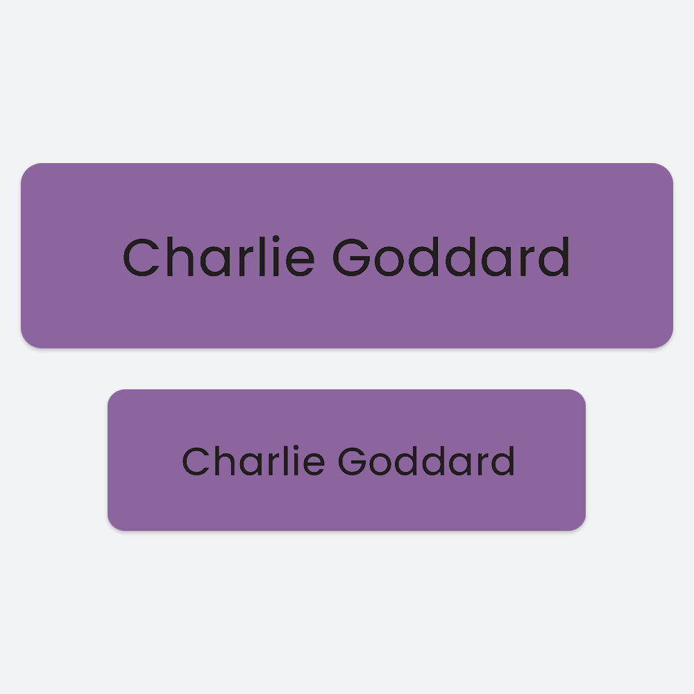 No Iron Personalised Stick On Waterproof (Clothing/Equipment) Name ...