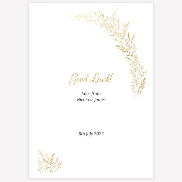 Wildflower Arch Foil Lottery Holder - Fast Delivery at Dotty About Paper