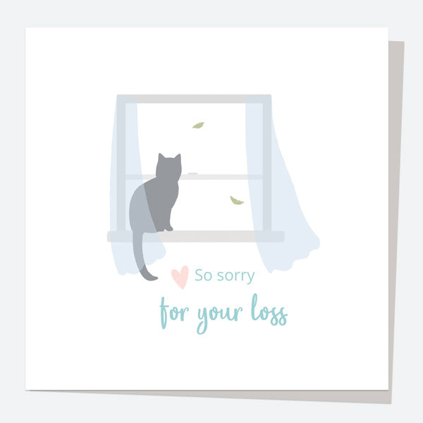 Pet Sympathy Card - Sorry For Your Loss - Cat - Fast Delivery at Dotty ...