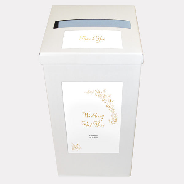 Wildflower Arch Foil Personalised Wedding Post Box - Fast Delivery at ...
