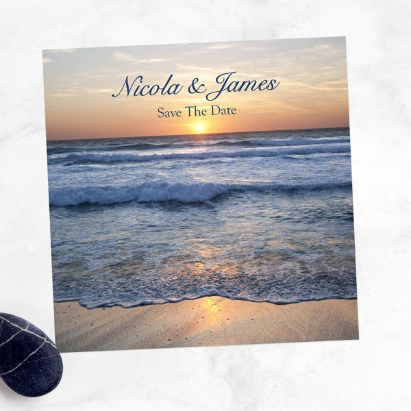 Sea Sunset - Save the Date Cards - Fast Delivery at Dotty About Paper