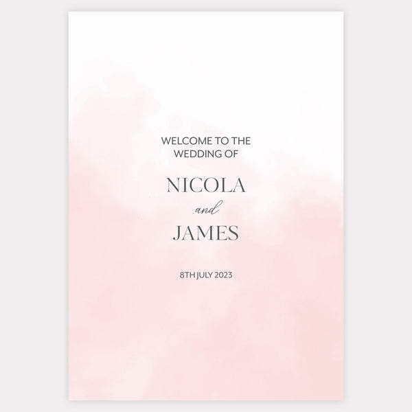 Delicate Inkwash - Iridescent Wedding Sign Range - Fast Delivery at ...