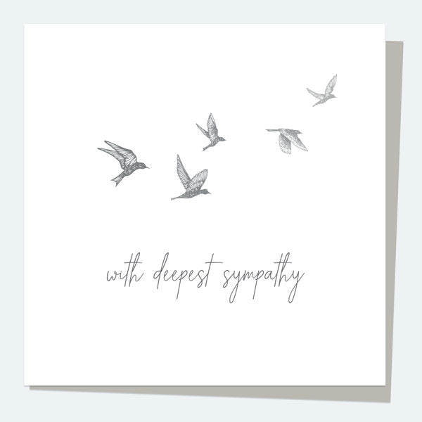Sympathy Card - Flying Birds With Deepest Sympathy - Fast Delivery at ...