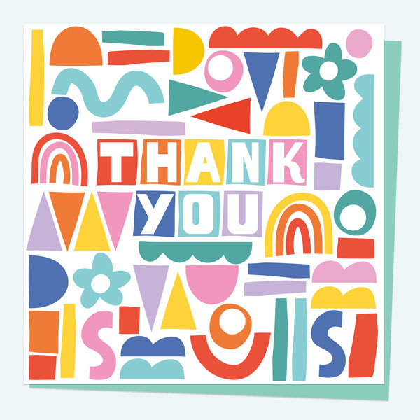 Thank You Card - Paper Cut Shapes - Fast Delivery at Dotty About Paper