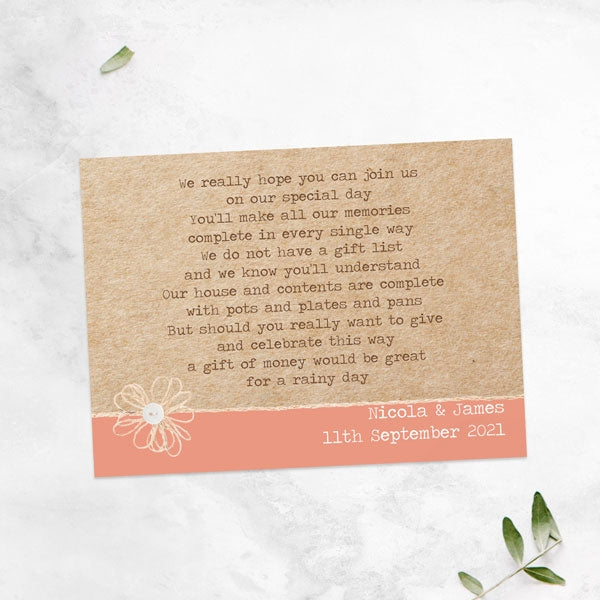 Vintage Bunting & Love Birds Gift Poem Card - Fast Delivery at Dotty ...