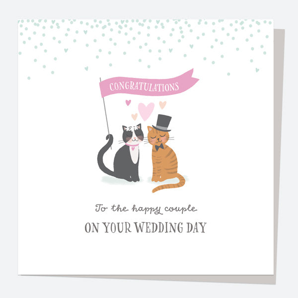 Wedding Card - Wedding Characters - Cats - Fast Delivery at Dotty About ...
