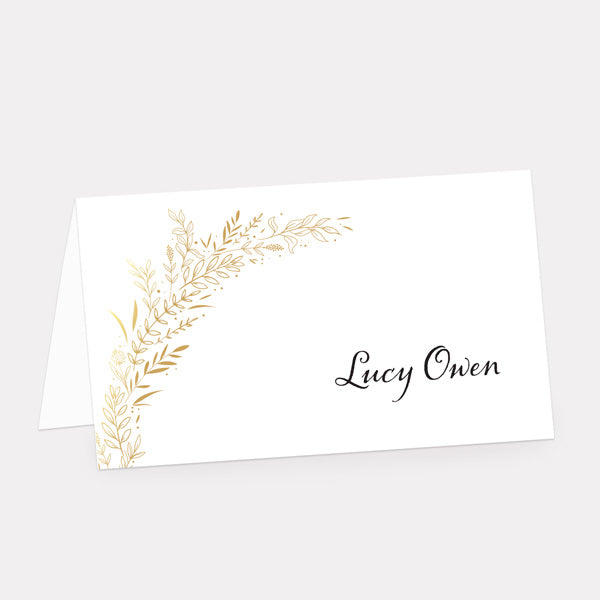 Wildflower Arch Foil Place Card - Fast Delivery at Dotty About Paper