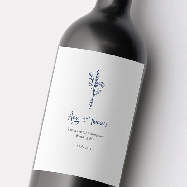 Modern Sprig Wine Bottle Labels - Pack of 9 - Fast Delivery at Dotty ...