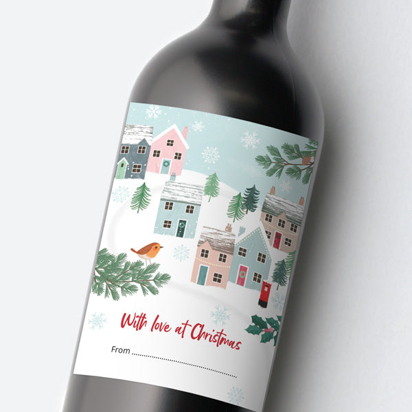 Postbox & Robin - Special Delivery - Christmas Bottle Labels - Pack of ...